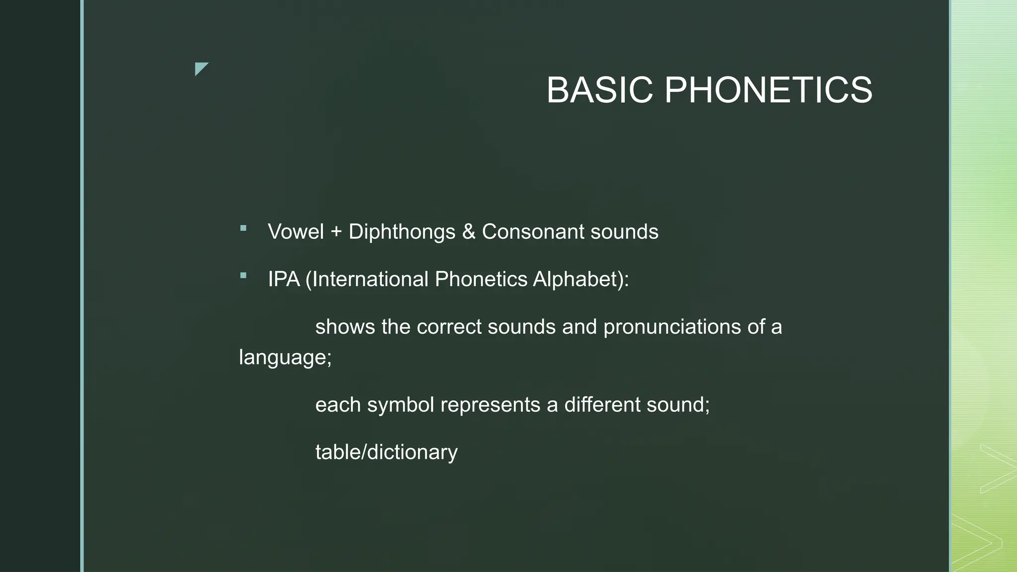 THE ALPHABET AND BASIC PHONETICS SYMBOLS | PPTX | Food & Drink