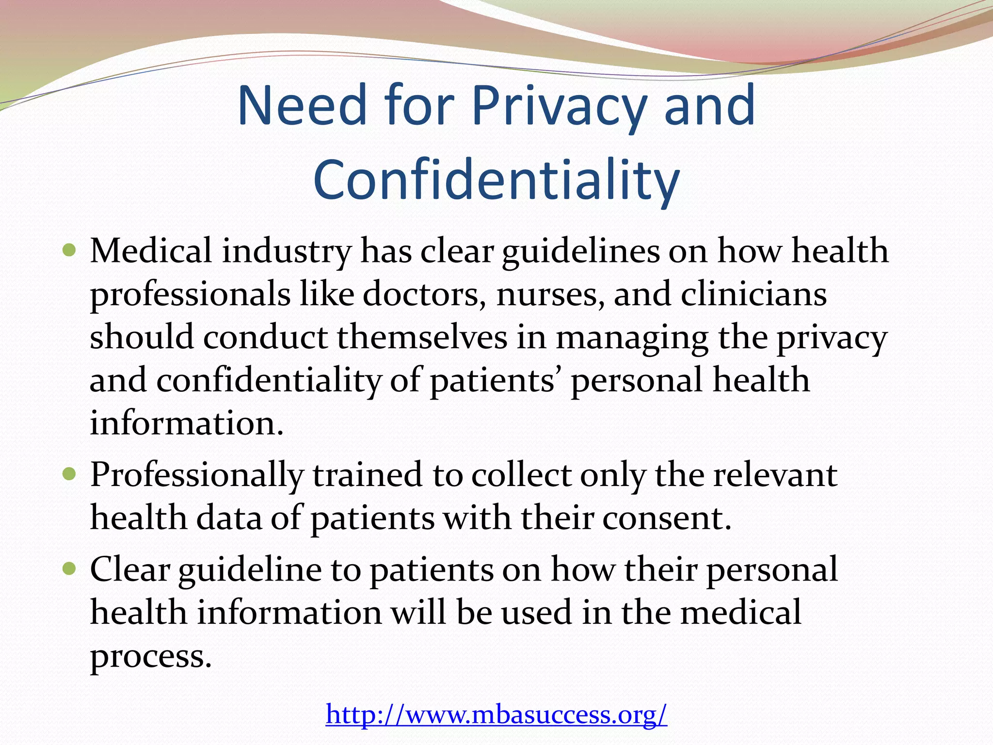 Patients’ privacy and confidentiality | PPTX