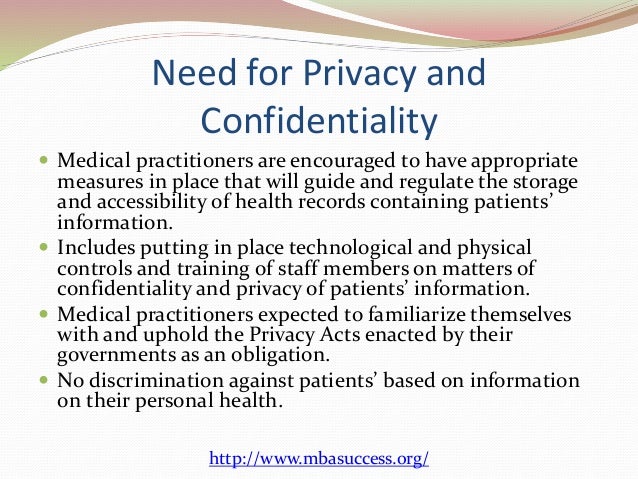 Patients’ privacy and confidentiality