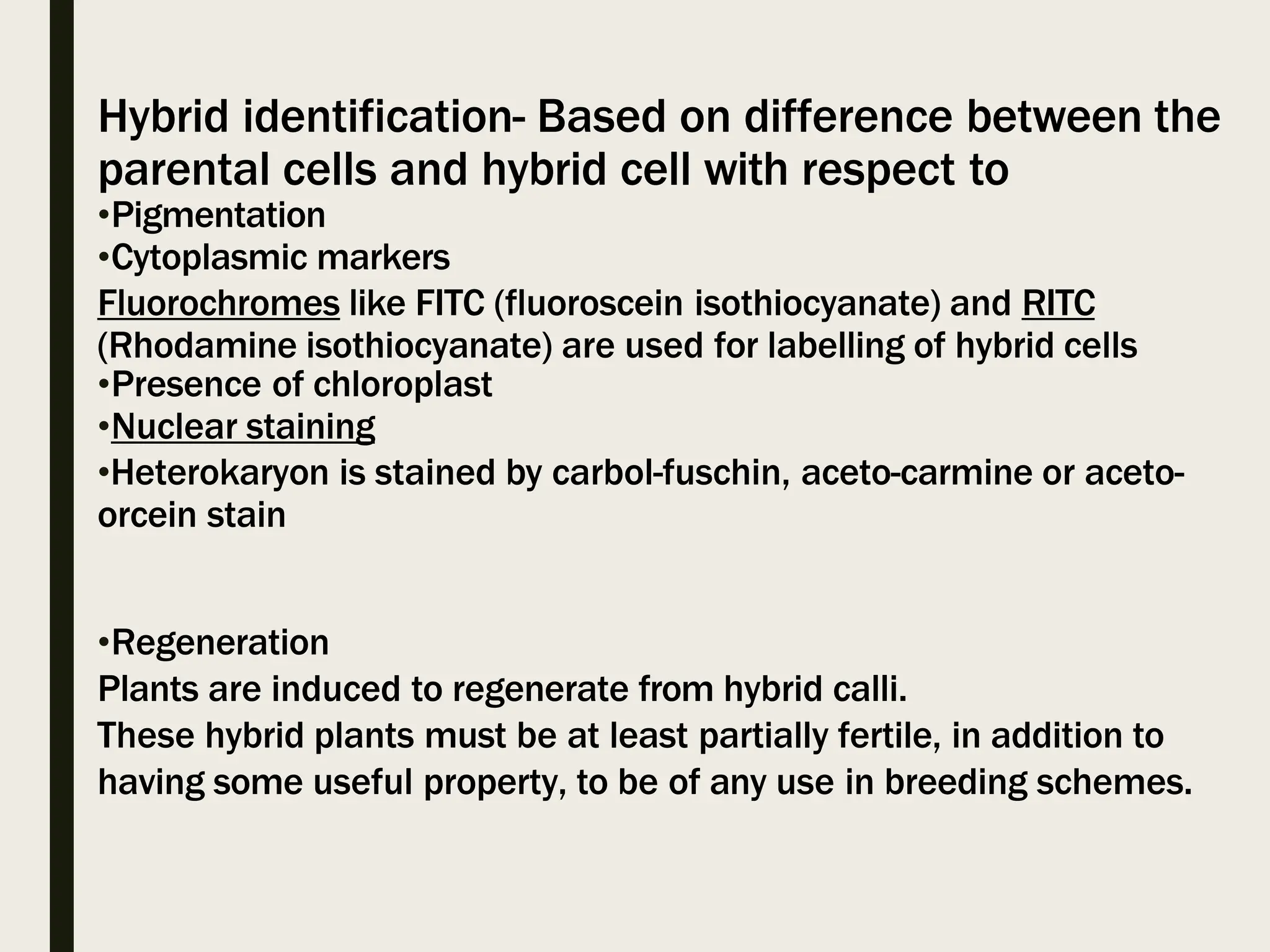 Protoplast fusion and formation of hybrid and cybrid | PPTX