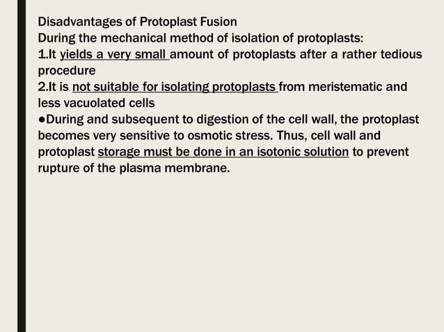 Protoplast fusion and formation of hybrid and cybrid | PPTX ...