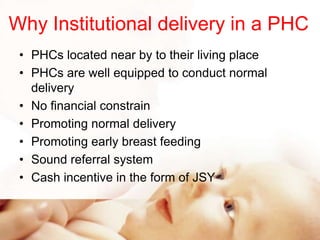 Institutinal Deliveries in PHCs | PPTX