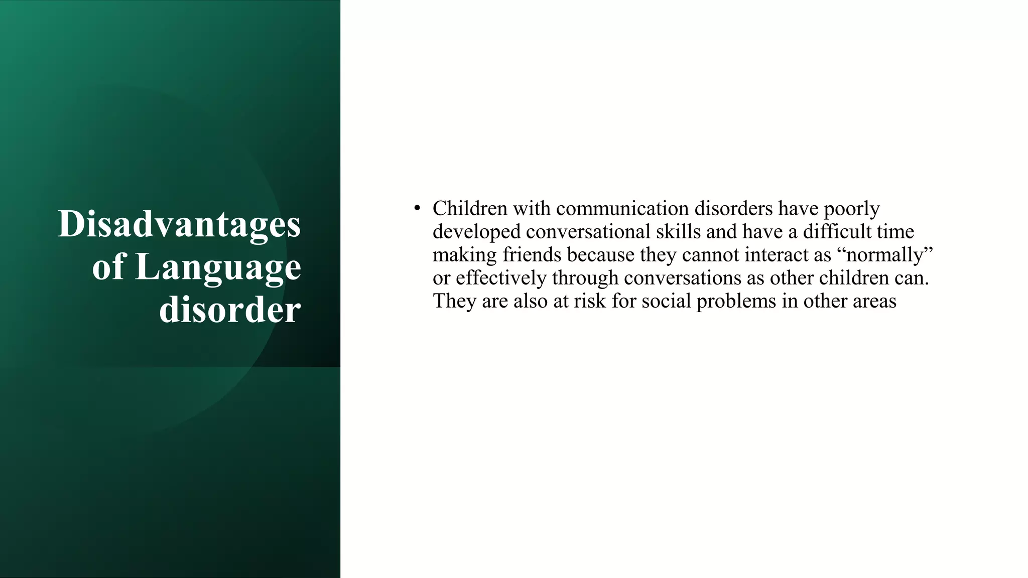 Language Disorders | PPTX