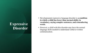 Language Disorders | PPTX