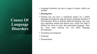Language Disorders | PPTX
