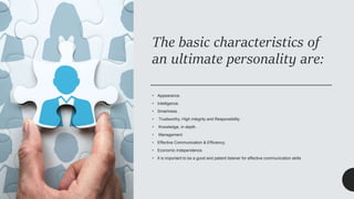 Impact of communication skills in personality development | PPT