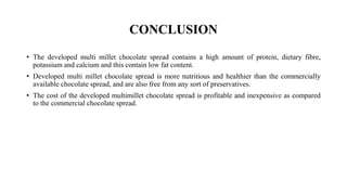 Chocolate spread developed for children and adolescents | PPTX