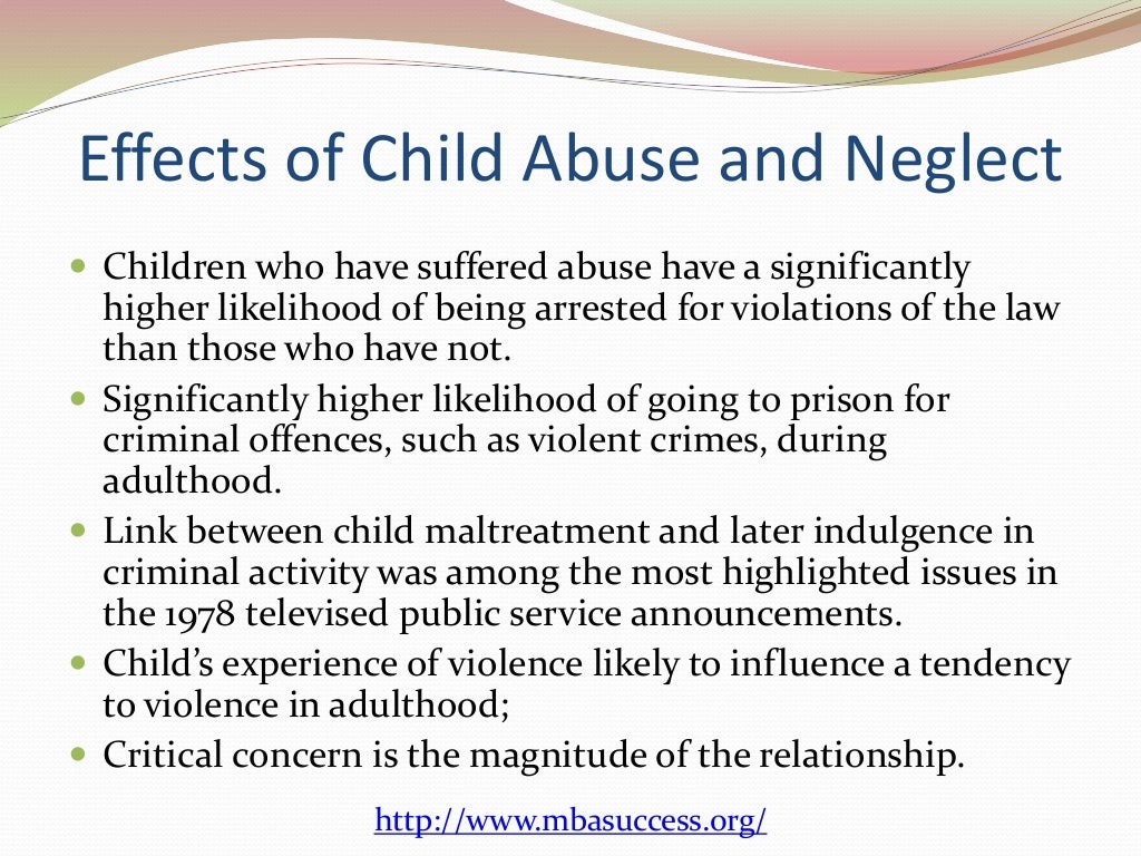 Child abuse, neglect and juvenile delinquency