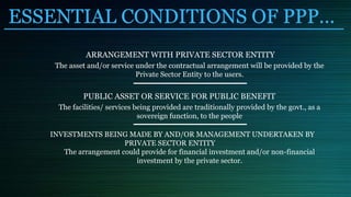 PUBLIC PRIVATE PARTNERSHIP(PPP) | PPTX