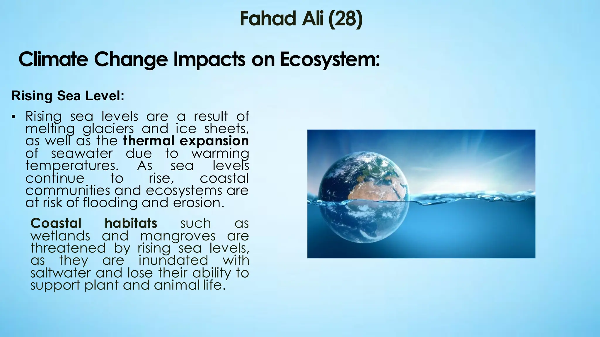 Climate change impacts on ecosystem | PDF