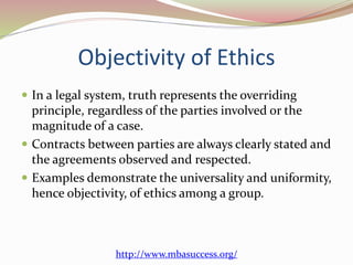 Is ethics objective | PPTX