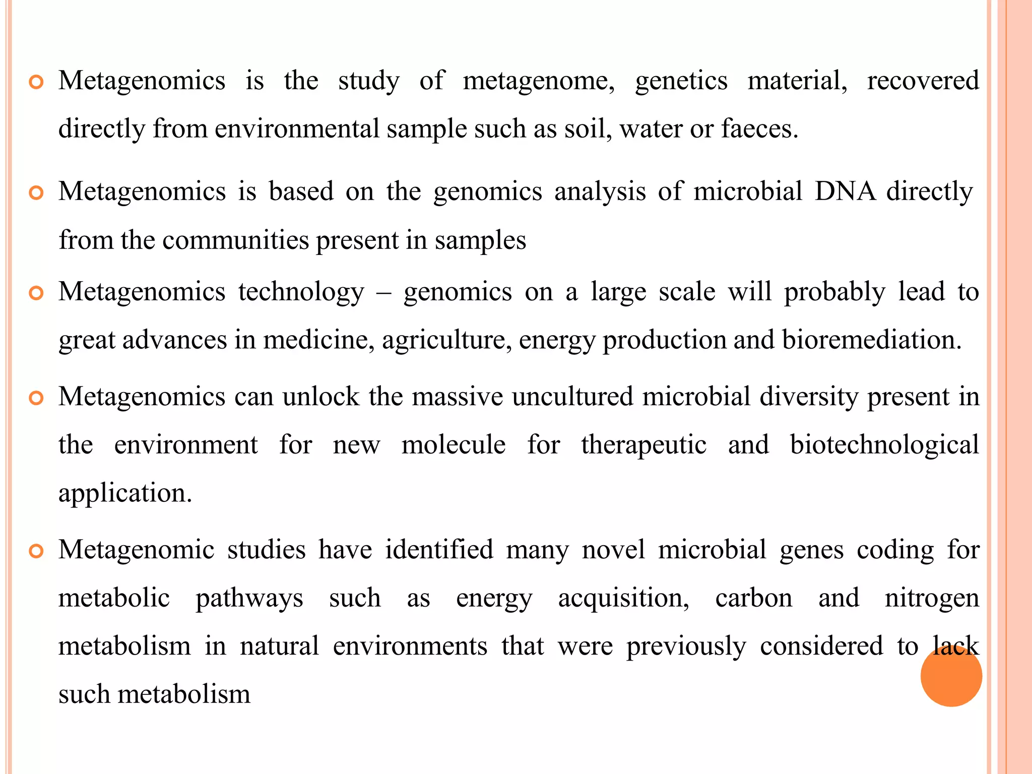 Metagenomics | PPTX