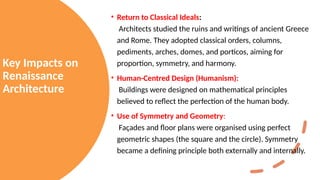 Renaissance Architecture: A Journey from Faith to Humanism | PPTX