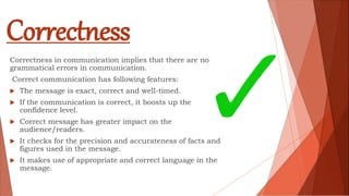 Presentation on 7 c's of communication | PPT