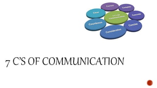 Presentation on 7 c's of communication | PPT