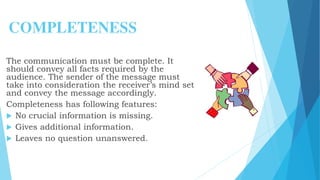 Presentation on 7 c's of communication | PPT