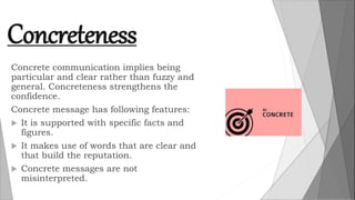 Presentation on 7 c's of communication | PPT