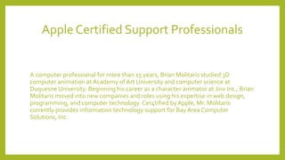 Apple Certified Support Professionals | PPTX