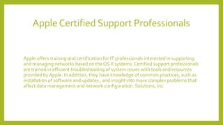 Apple Certified Support Professionals | PPTX | IT and Internet Support ...