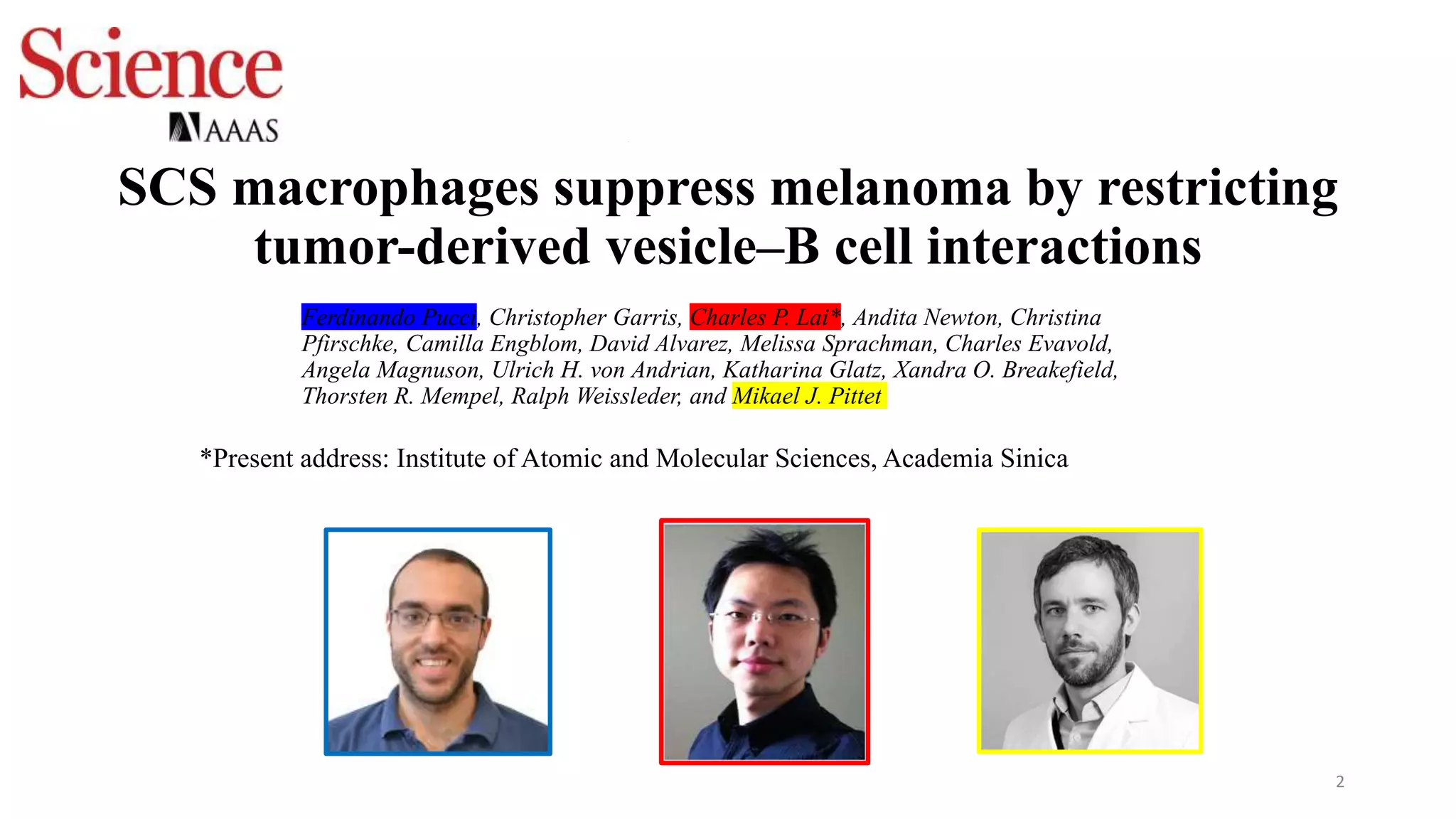 SCS macrophages suppress melanoma by restricting tumor-derived vesicle ...