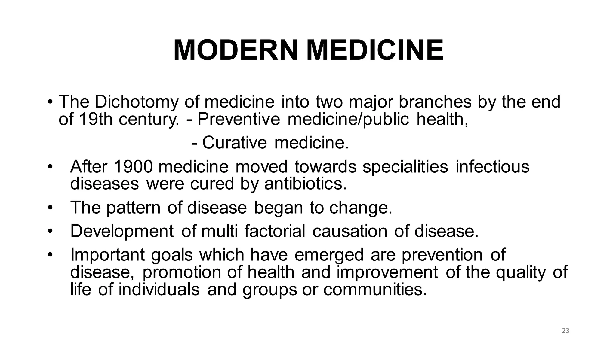EVOLUTION OF MEDICINE IN HISTORICAL PERSPECTIVE | PDF