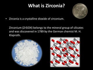 zirconia in prosthodontics. | PPTX