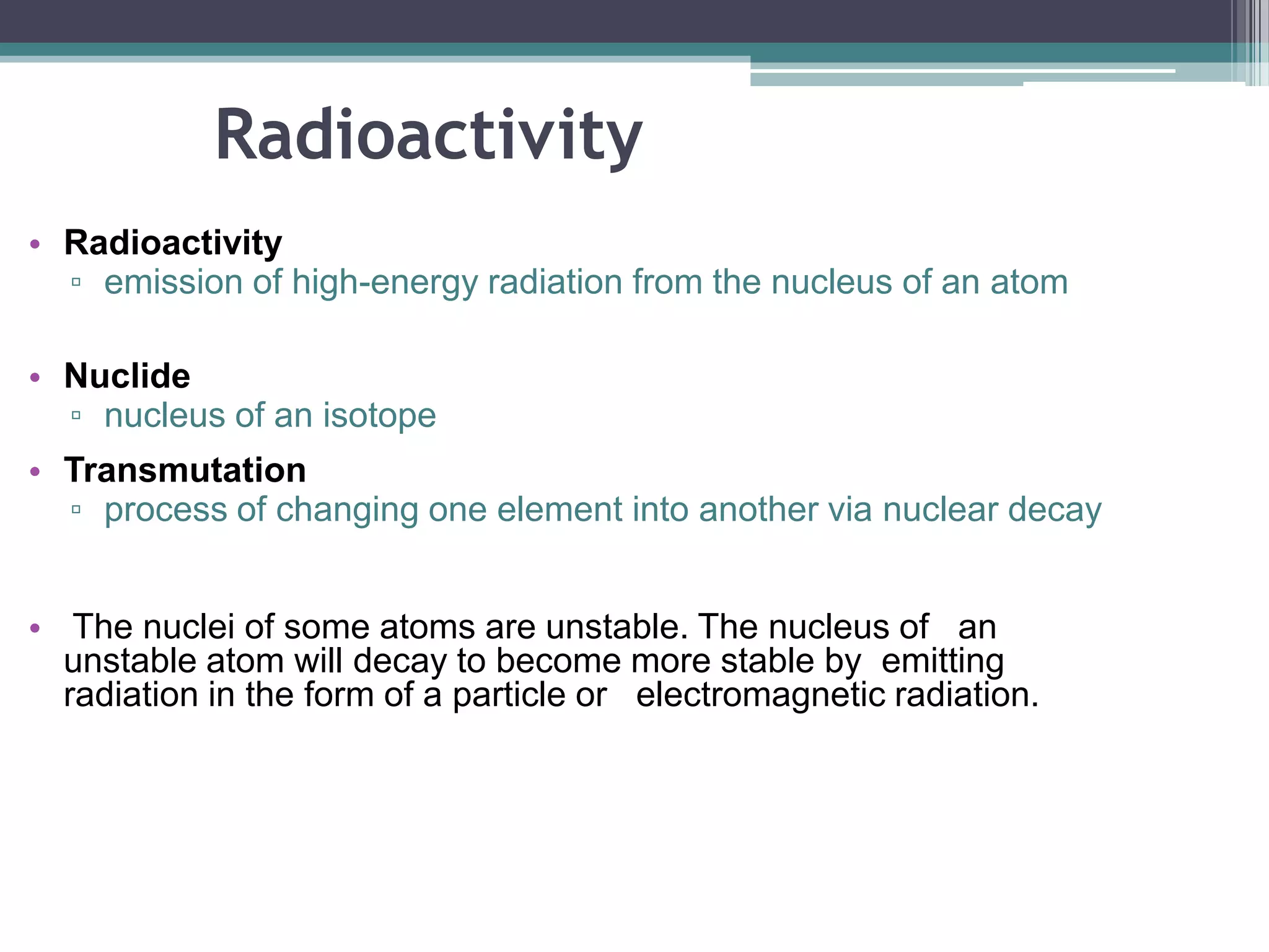 Isotopes and Radioactive Decat | PPTX