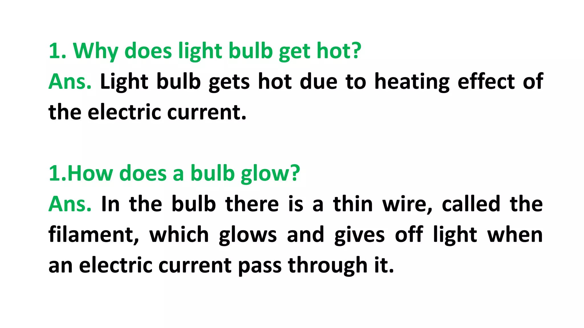SCIENCE - Effects of electric current (Class - X) Maharashtra Board | PPTX
