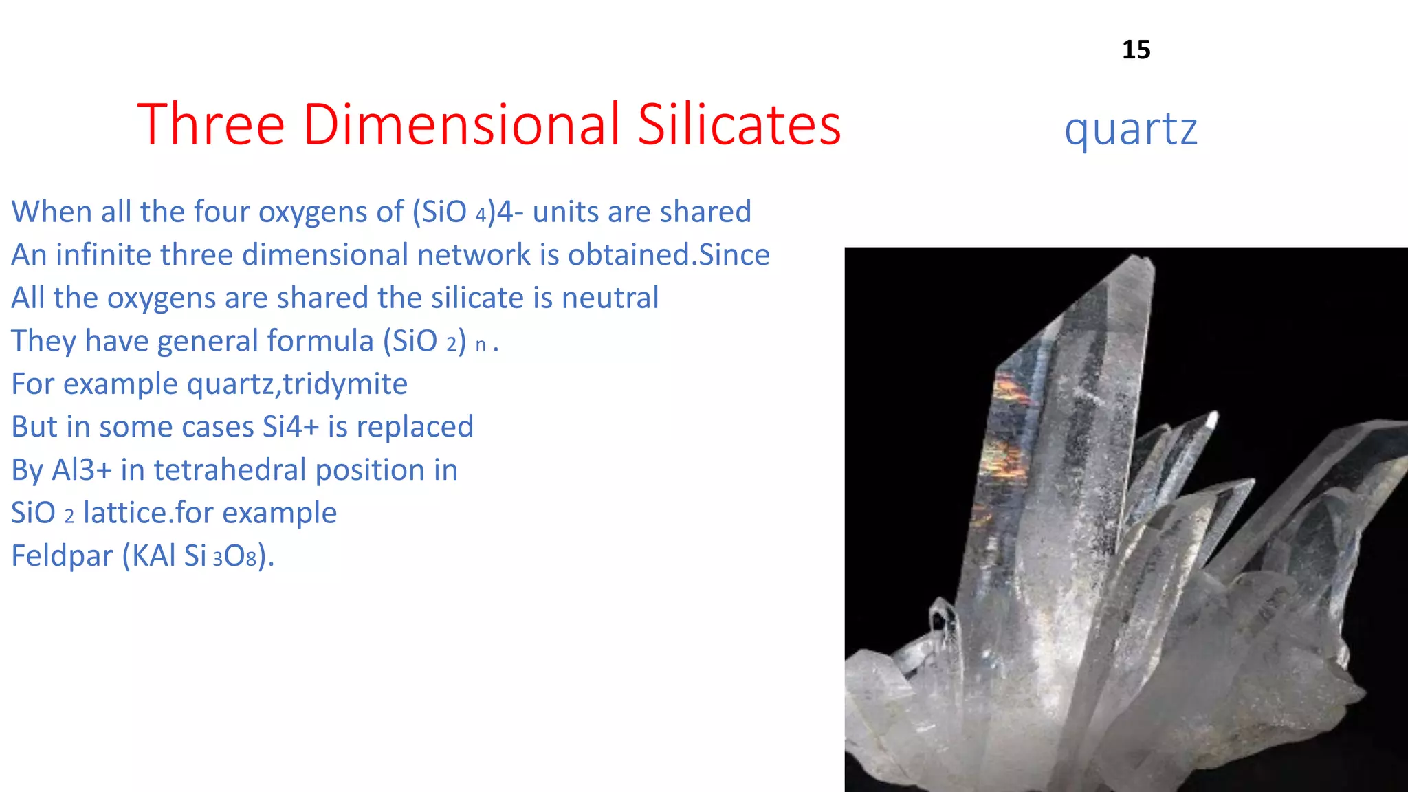 Silicates | PPTX