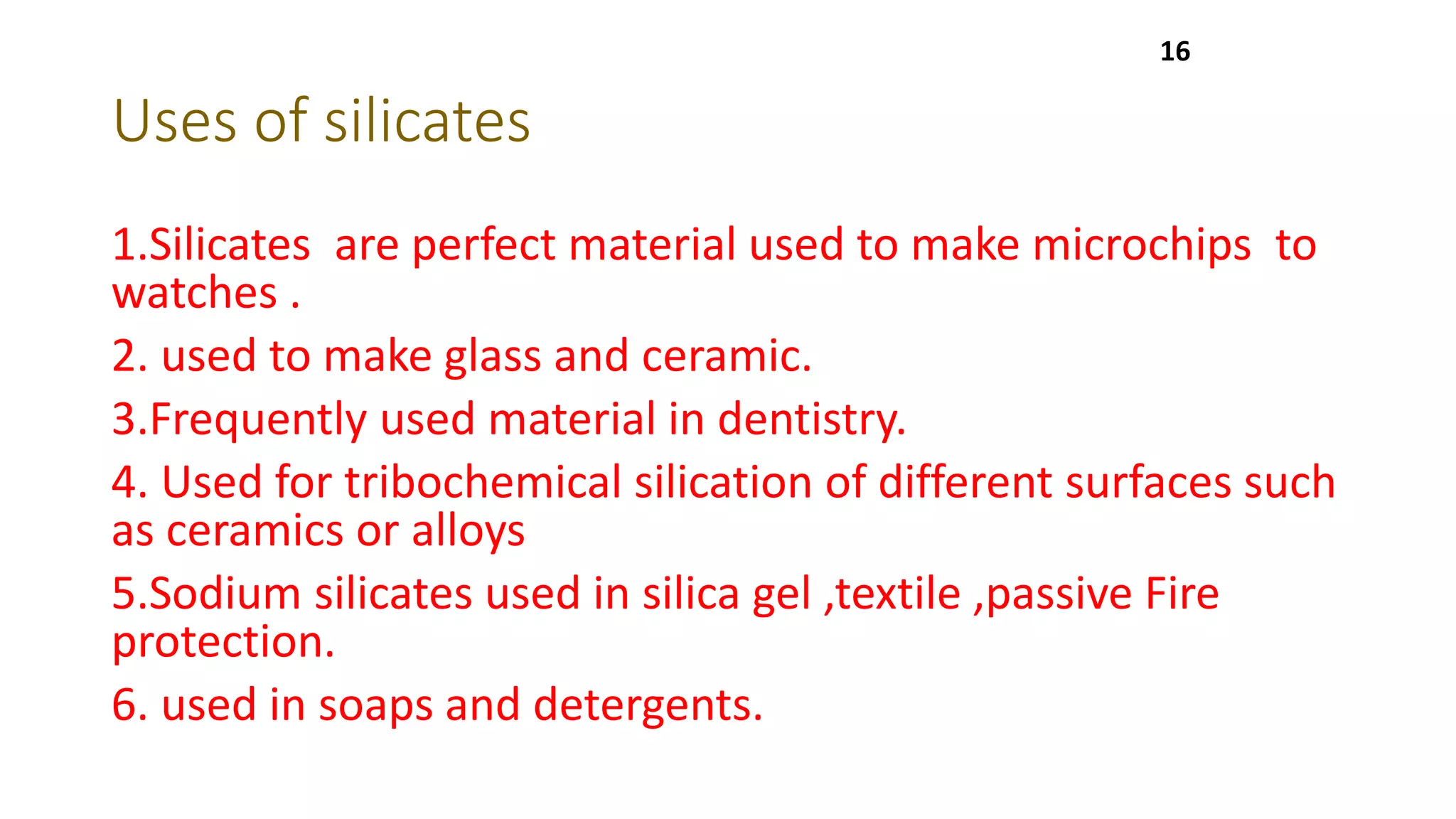 Silicates | PPTX