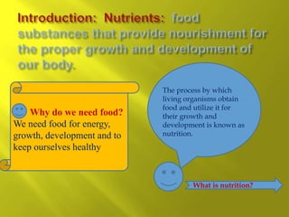 class 6 lesson 2 components of food | PPTX