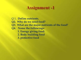 class 6 lesson 2 components of food | PPTX