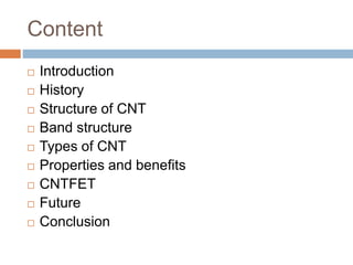 Carbon nantubes basics | PPT