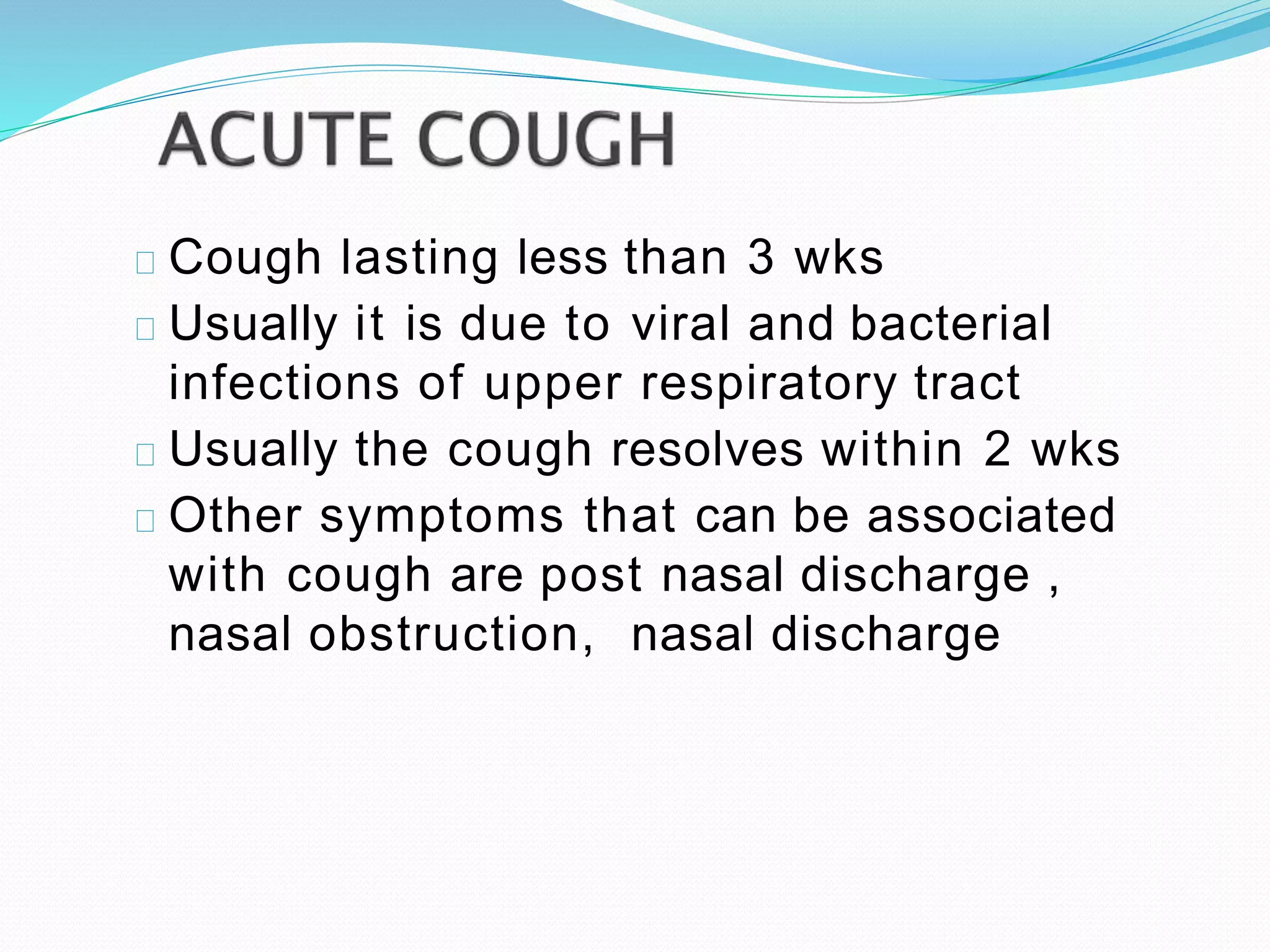 cough and dyspnea | PPTX