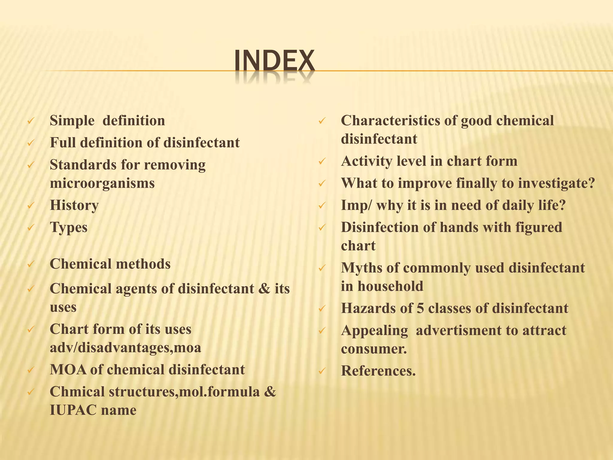 DISINFECTANT | PPTX