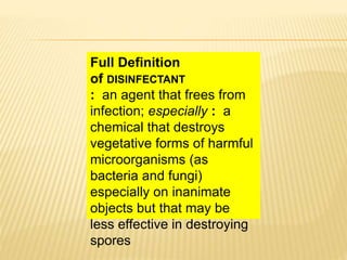 DISINFECTANT | PPTX