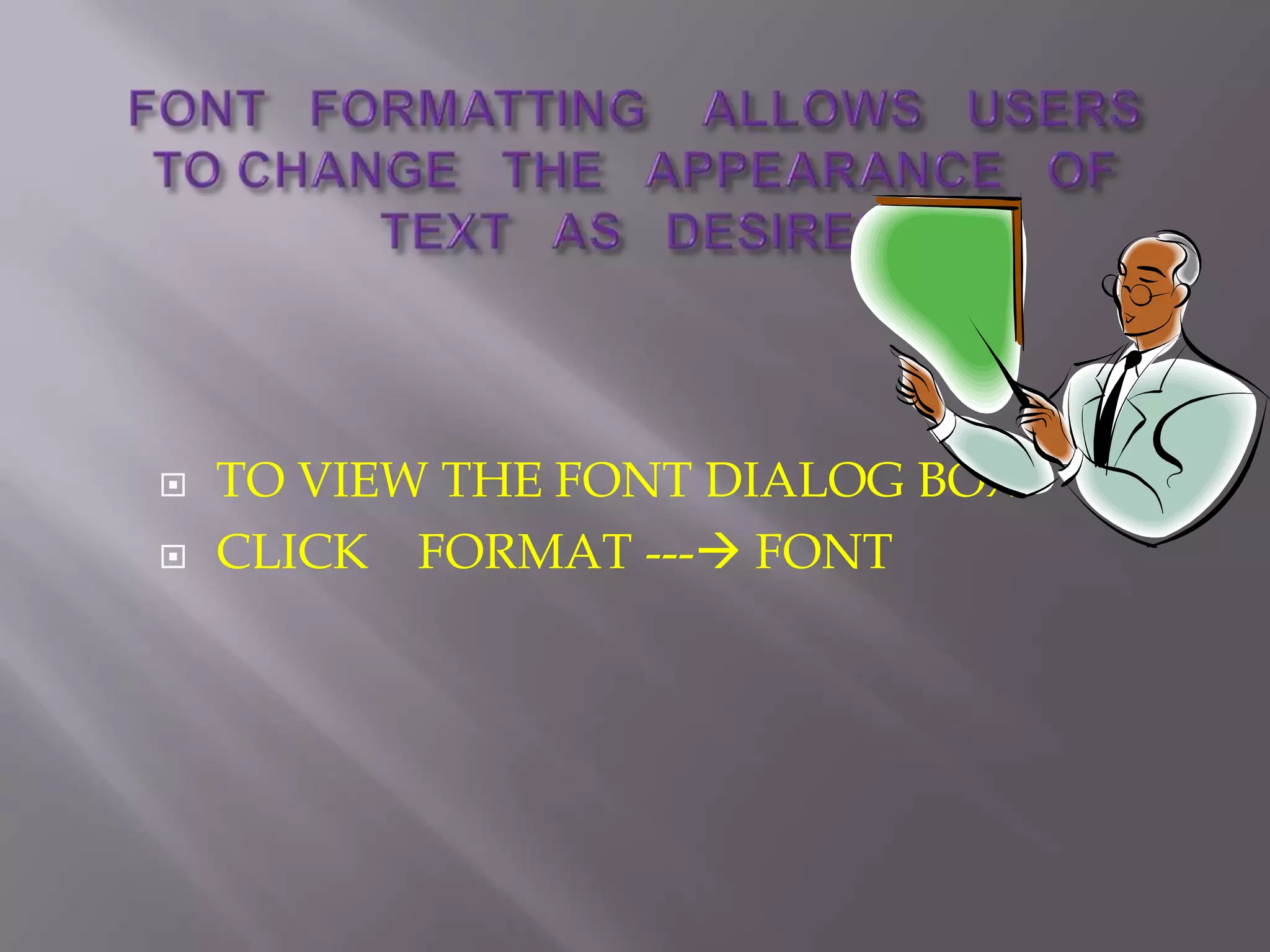 Formatting A Document in Microsoft Word | PPTX