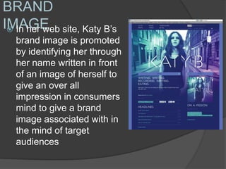 Presentation for Katy B's Web Site | PPTX