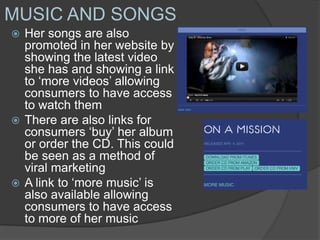 Presentation for Katy B's Web Site | PPTX