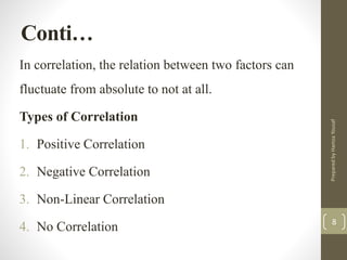 Measures of Association, Correlation and Regression Analysis | PPTX