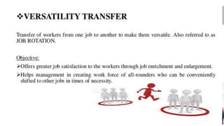 Transfer of employees or job transfer | PPTX