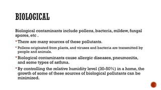 indoor air pollution (air pollutants)ppt | PPTX