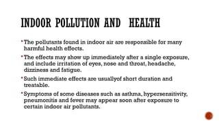 indoor air pollution (air pollutants)ppt | PPT