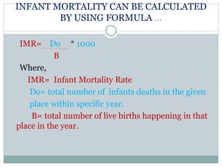 Infant Mortality Rate.. | PPTX