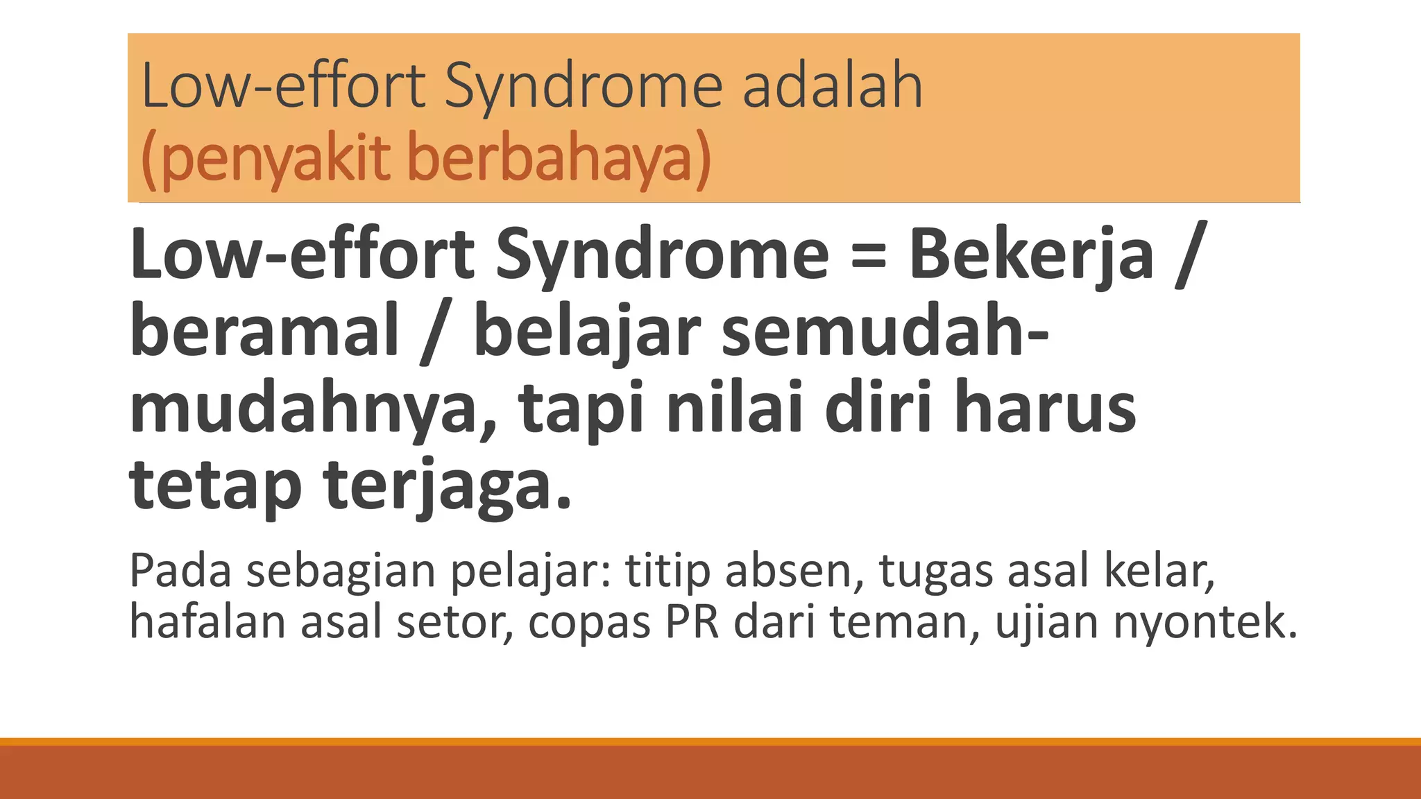 Low effort syndrome | PDF