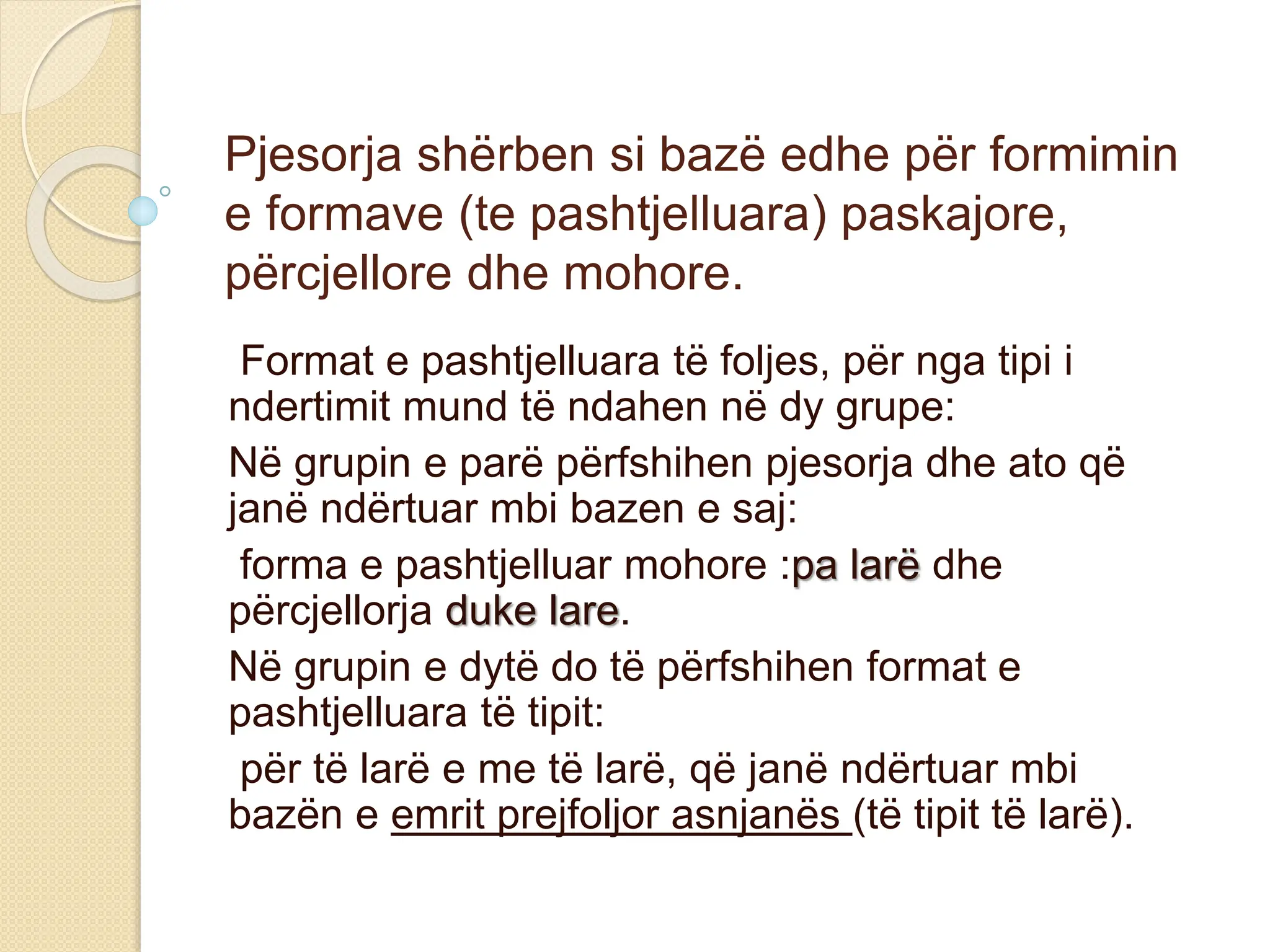 PJESORJA NE GJUHEN SHQIPE. | PPTX