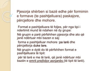 PJESORJA NE GJUHEN SHQIPE. | PPTX