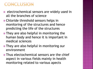 ELECTROCHEMICAL SENSORS FOR HEALTH MONITORING | PPTX