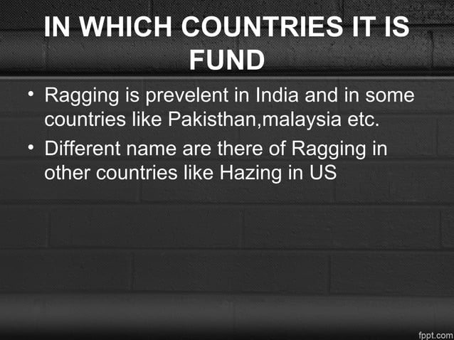 Anti Ragging | PPT | Crime & Harmful Acts to Individuals, Society ...