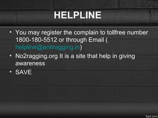 Anti Ragging | PPT